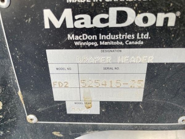 2025 MacDon FD245 193808 - RME